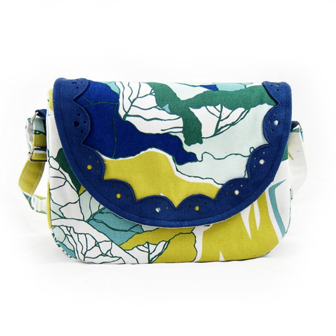 Messenger Bag Pattern, Shoulder Bag, Crossbody, Scalloped Edge PDF ...