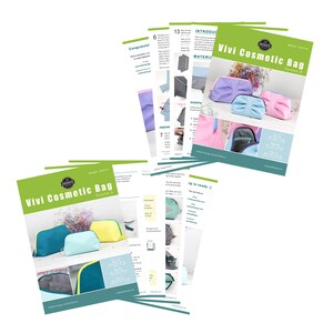 Vivi Cosmetic Bag, 2 Versions, 3 Sizes, Simple Makeup Bag - Sewing ...