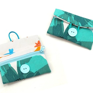 Little Wallet Pattern With Zippered Pocket Small Wallet Coin - Etsy