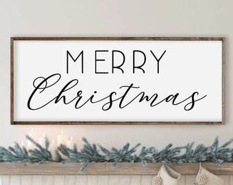 Large Merry Christmas Sign - Etsy