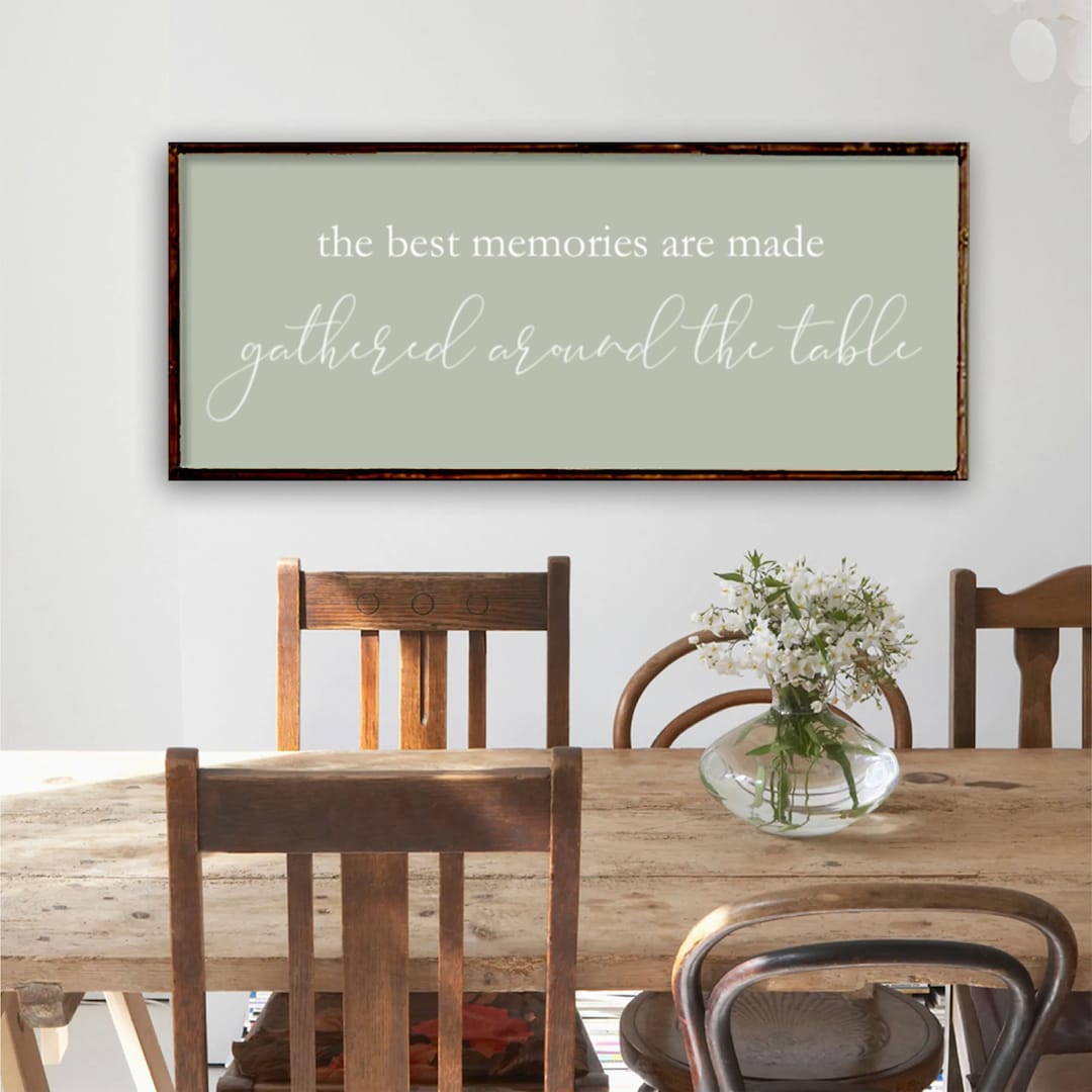 Best Memories Are Made Gathered Around the Table , Wall Decor, Dining ... Best Memories Are Made Gathered Around the Table , Wall Decor, Dining ...