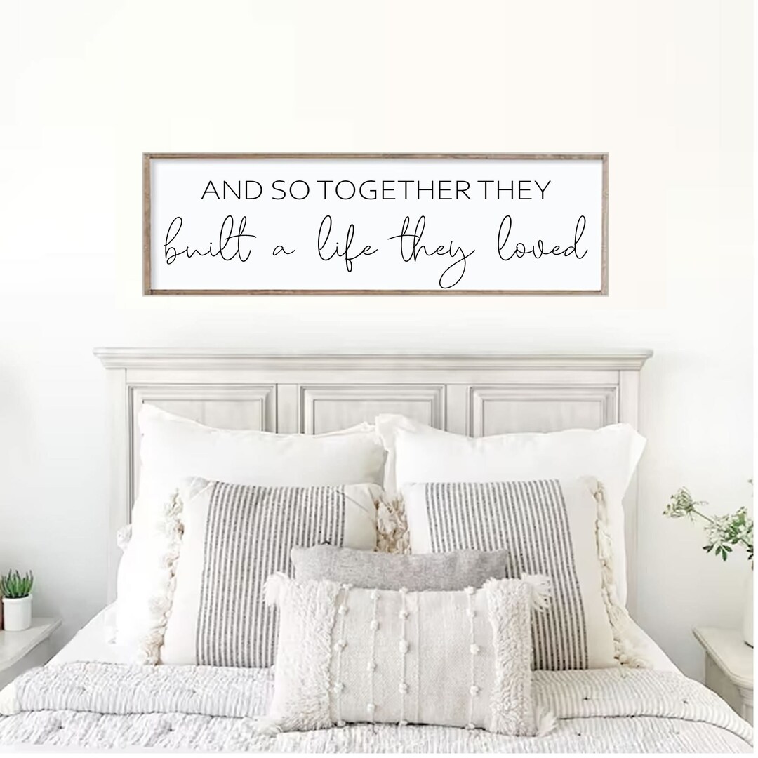 Rustic Love Story: Handmade Wooden Wall Sign, Building a Life They ...