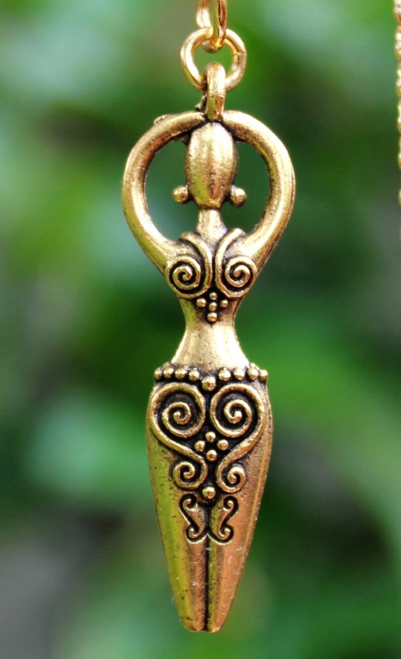 Goddess Pendant Necklace Sterling Silver Chain Gold Filled - Etsy