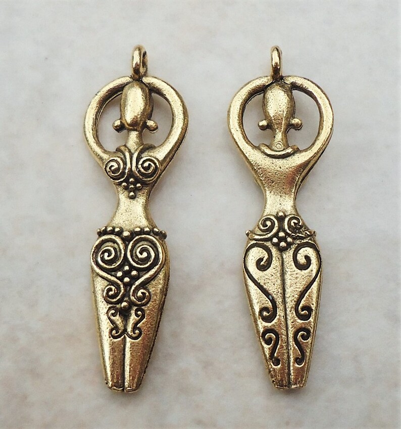 Goddess Pendant Necklace Sterling Silver Chain Gold Filled - Etsy