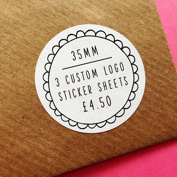 Custom Logo Stickers - Etsy