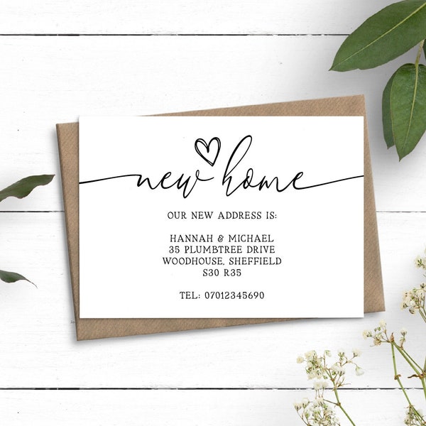 We Have Moved Paper Cards - Etsy