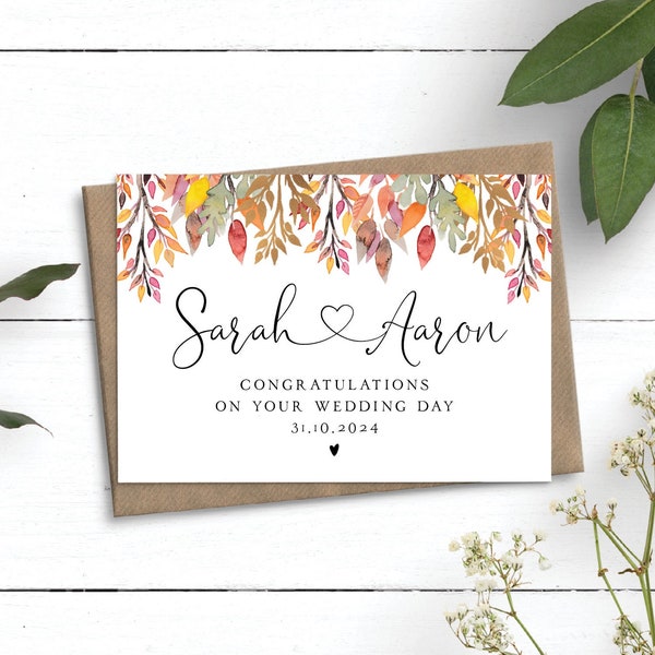 Wedding Card Congratulations - Etsy