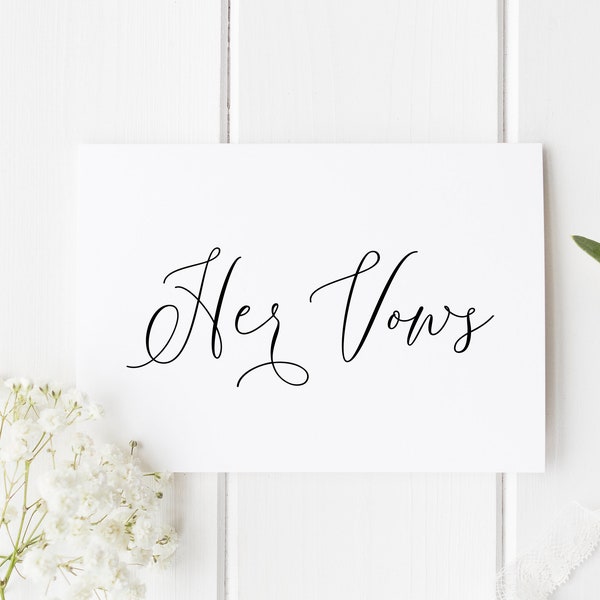 Her Vows - Etsy