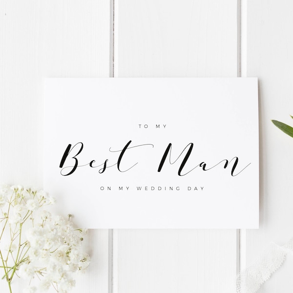 Best Man Card - Etsy UK