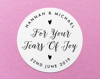 For Your Happy Tears Stickers Happy Tears Labels Tissue Box - Etsy