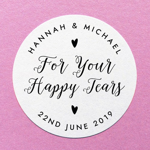 Personalised Happy Tears Sticker for Your Happy Tears | Etsy