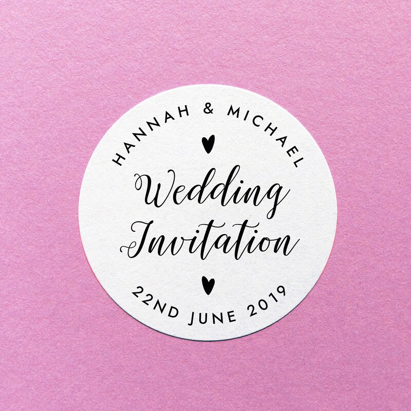 Invitation Stickers - Etsy