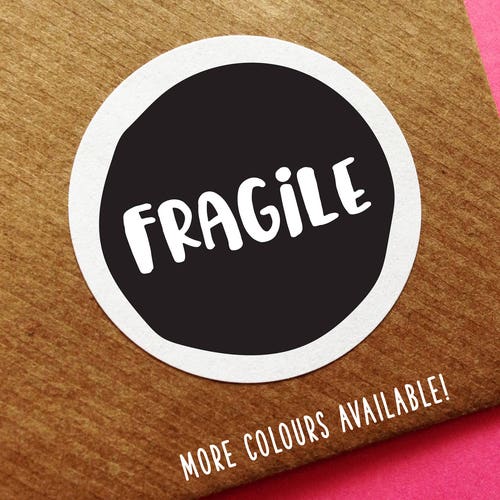 Fragile Care Labels Fragile Stickers Please Do Not Bend - Etsy UK