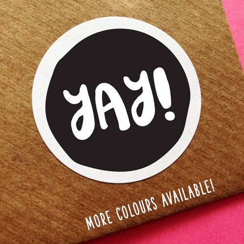 Cute Stickers Yay Labels Happy Post Stickers Yay Packaging - Etsy