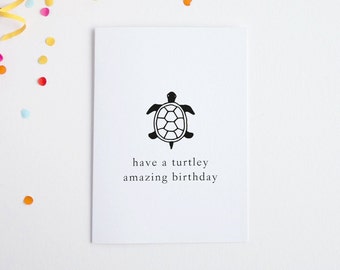 Printable Birthday Cards Funny Turtle Birthday Cards Instant - Etsy