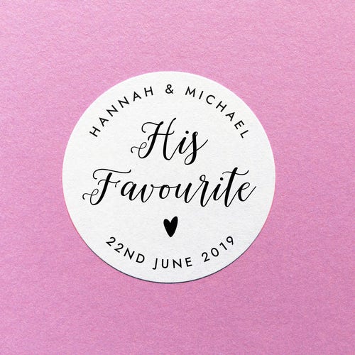 Her Favourite Sticker Party Favour Stickers Her Favorite - Etsy UK