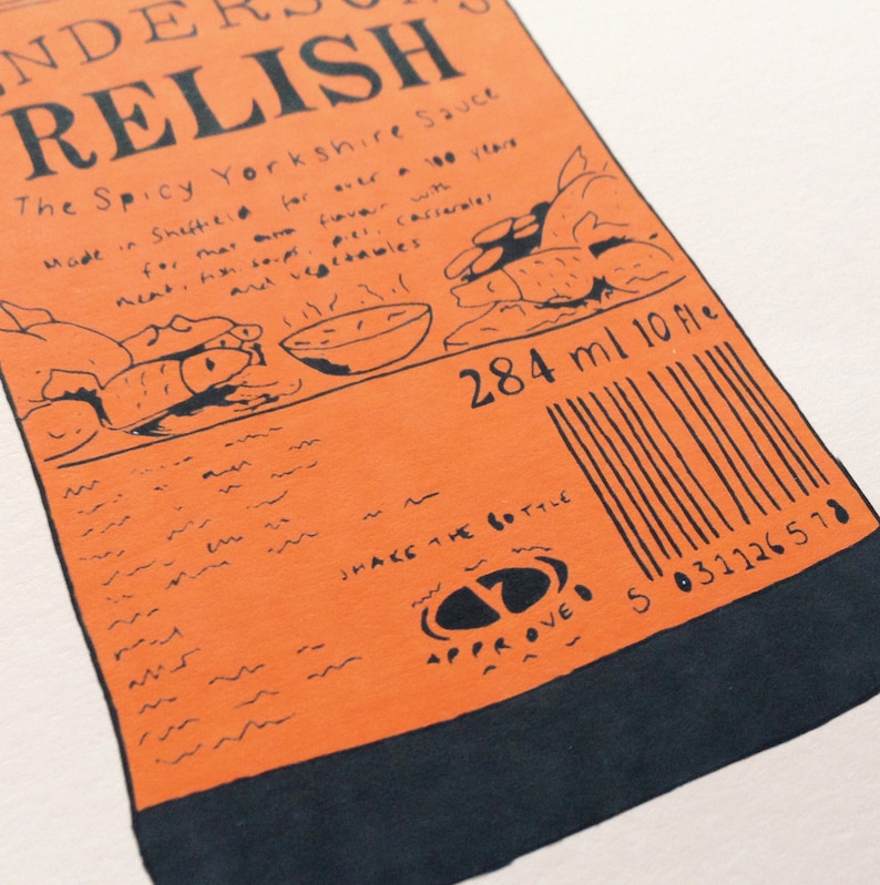 Henderson's Relish Art Print Taste of Sheffield A4 Poster - Etsy