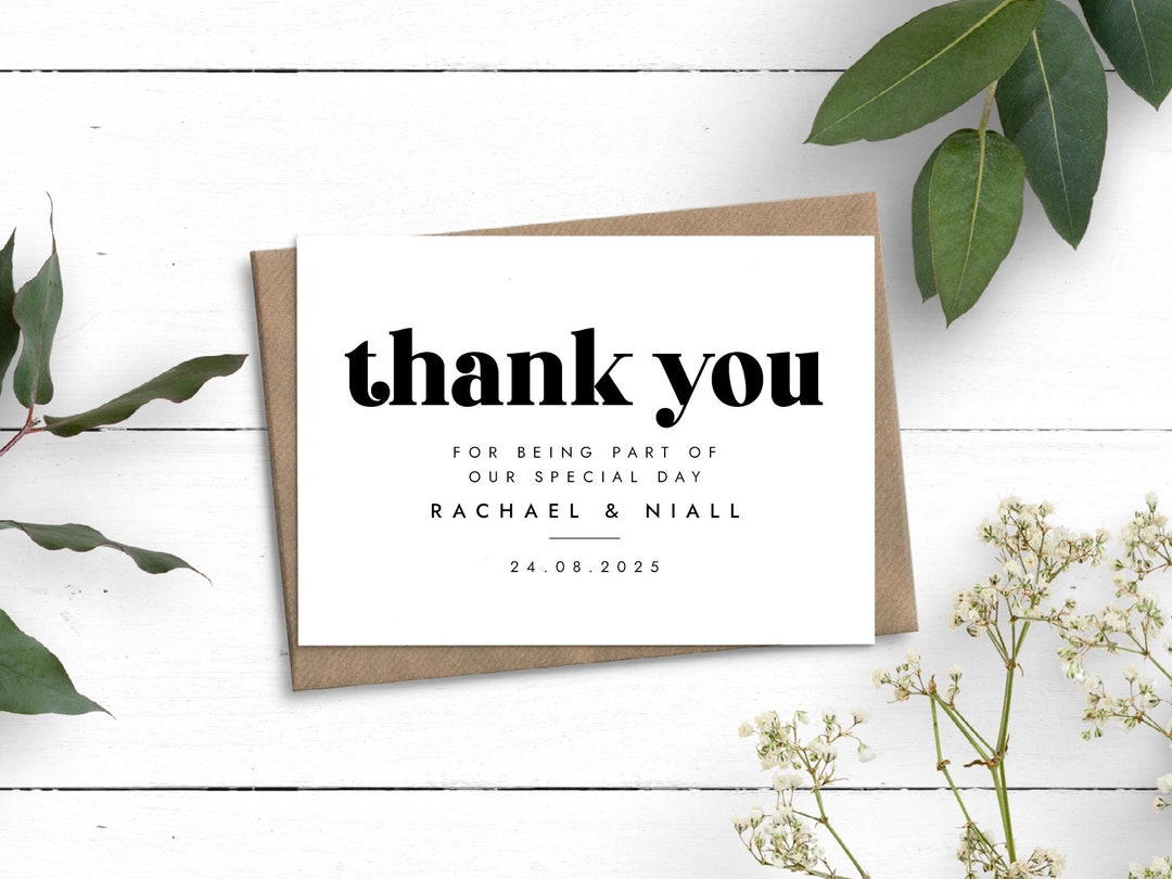 Bulk Thank You Cards, Thank You Cards With Envelopes, Simple Thank You ...