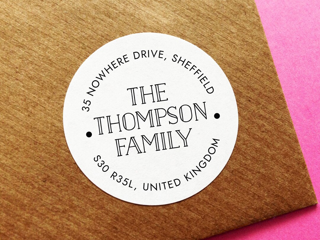 Modern Address Stickers, Family Address Sticker, Change of Address ...