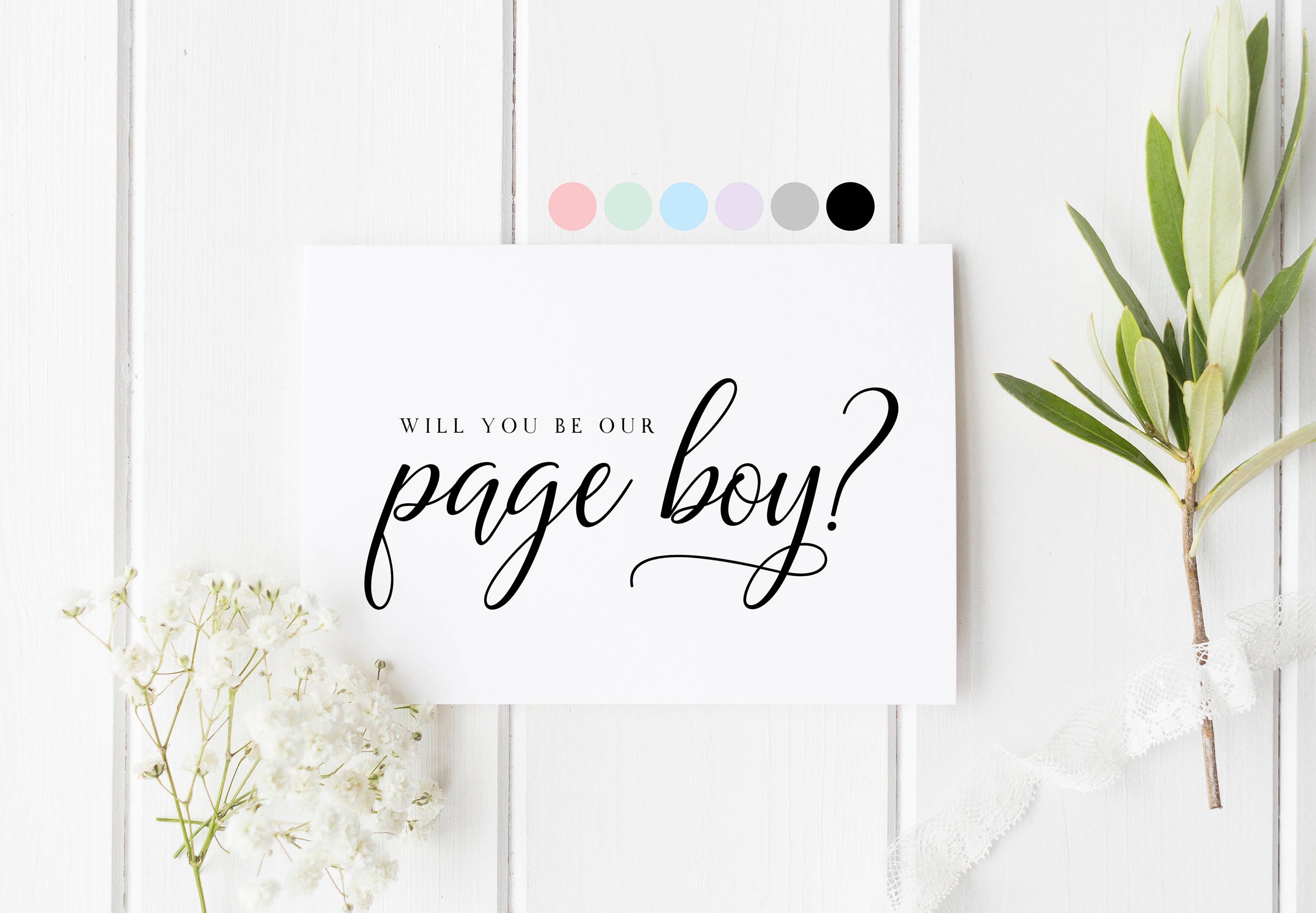 Will You Be Our Page Boy Card for Page Boy Page Boy Proposal - Etsy UK