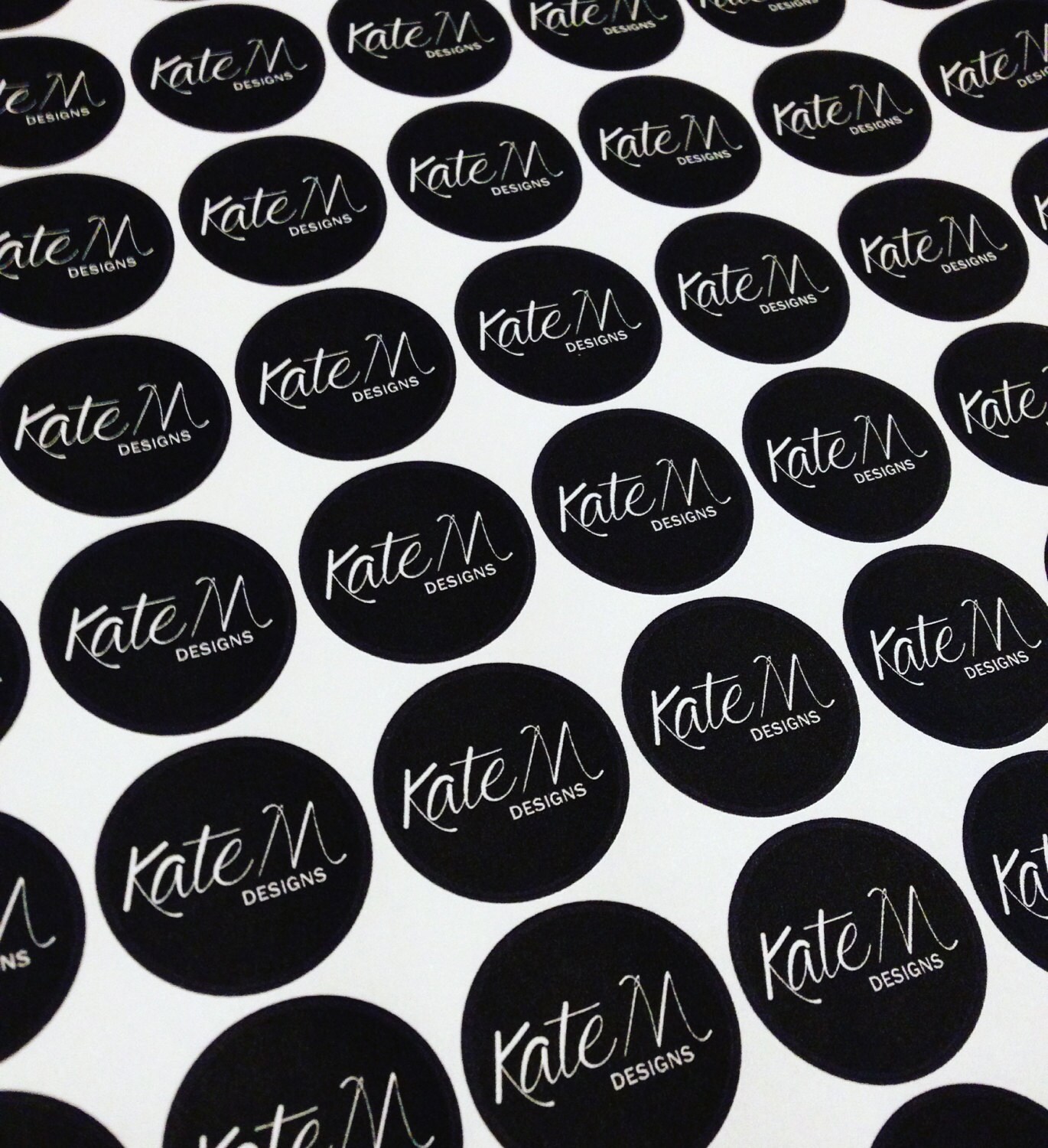 Logo Stickers 3 Sticker Sheets Round Logo Stickers Custom | Etsy UK