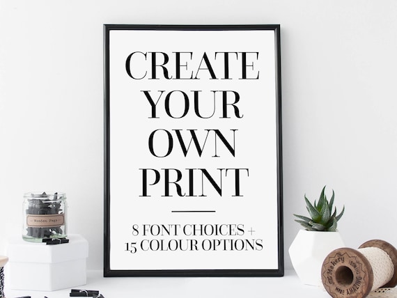 Personalized Poster Custom Text Poster Song Lyrics Print | Etsy