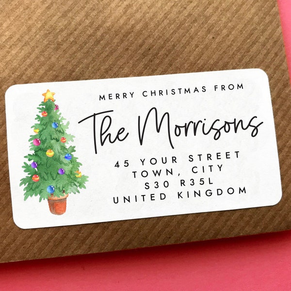 Christmas Tree Label - Etsy