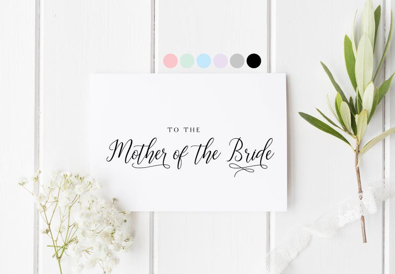 Mother of the Bride Card to the Mother of the Bride to My - Etsy UK
