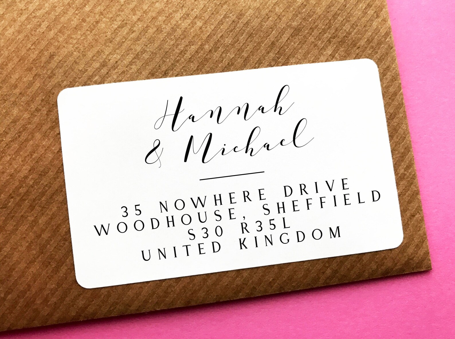 Custom Return Address Sticker Calligraphy Address Label - Etsy UK