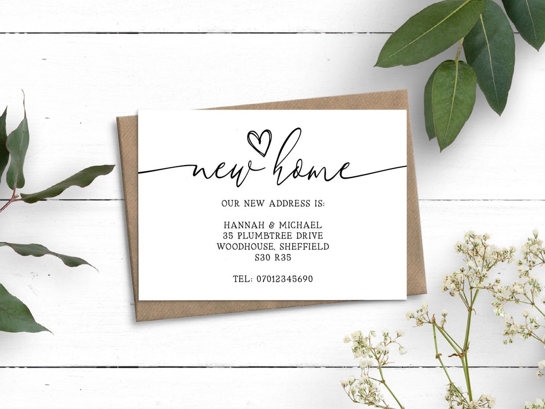 Printed Change of Address Cards, We Have Moved Cards With Envelopes ...
