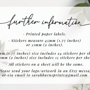 Poppy Return Address Stickers, Round Address Stickers, RSVP Address ...