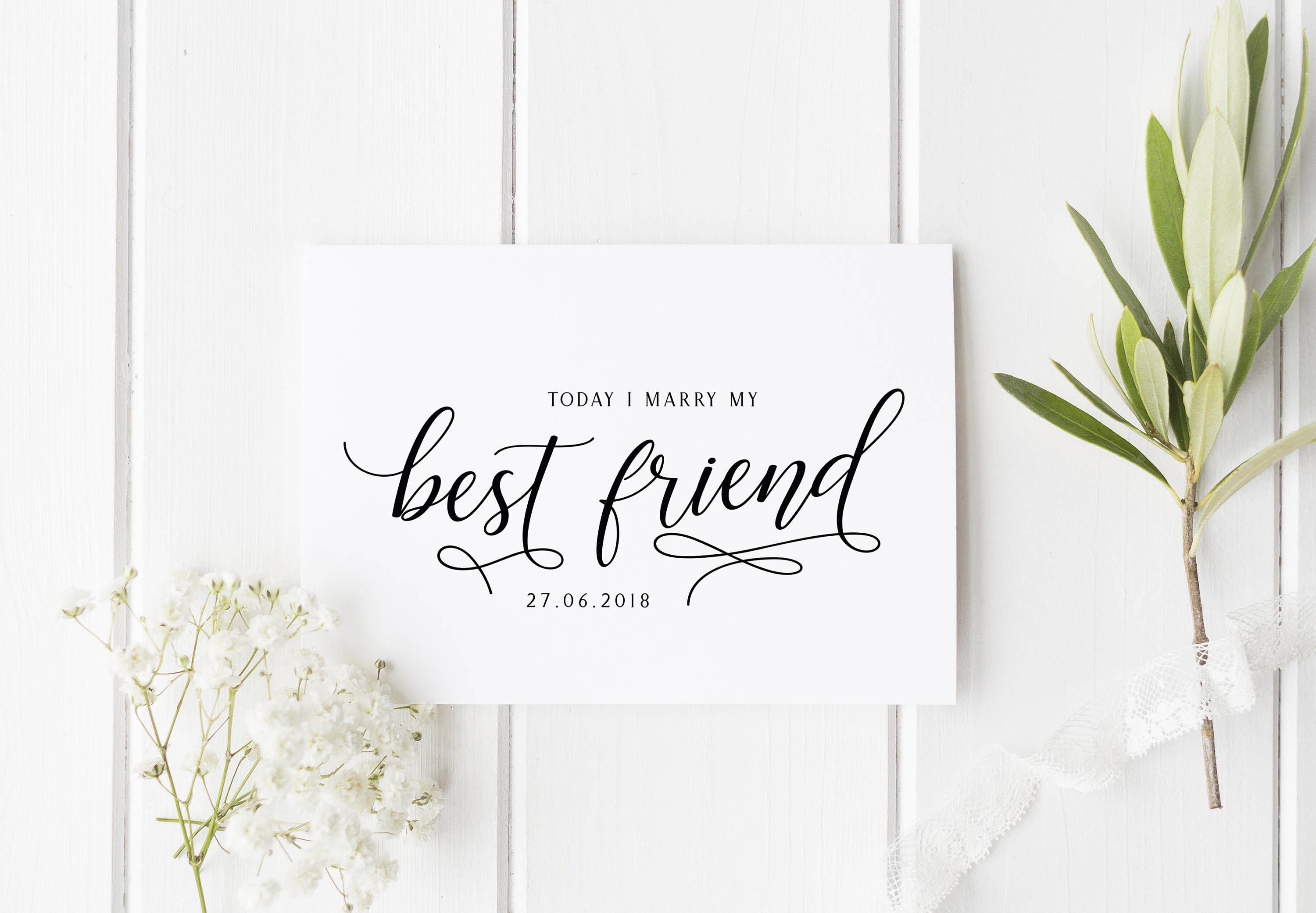 Personalised Marry My Best Friend Card, Card for Groom, Today I Marry ...
