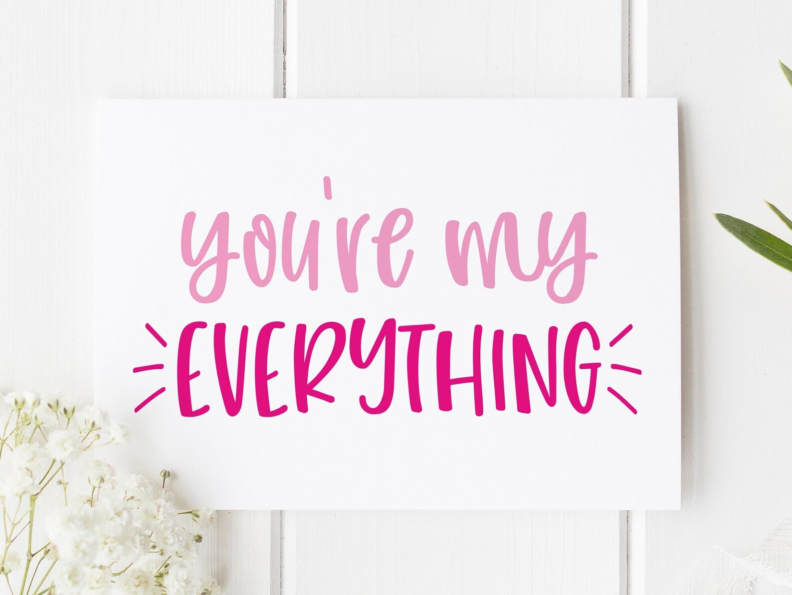 You're My Everything Card Cute Anniversary Card Funny - Etsy