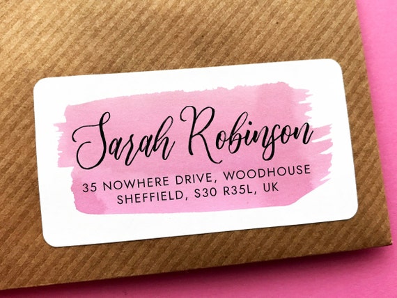 Pretty Address Label Rustic Return Address Label Family | Etsy