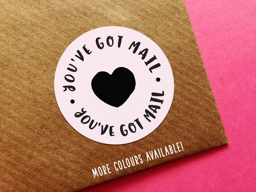 You've Got Mail Sticker, Happy Mail Sticker, Happy Post Labels, Thank ...