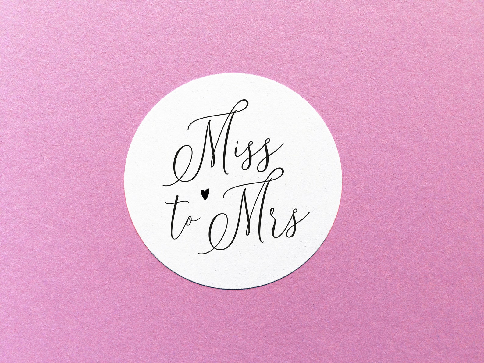 Bridal Shower Sticker Miss to Mrs Label Bride Shower Labels - Etsy