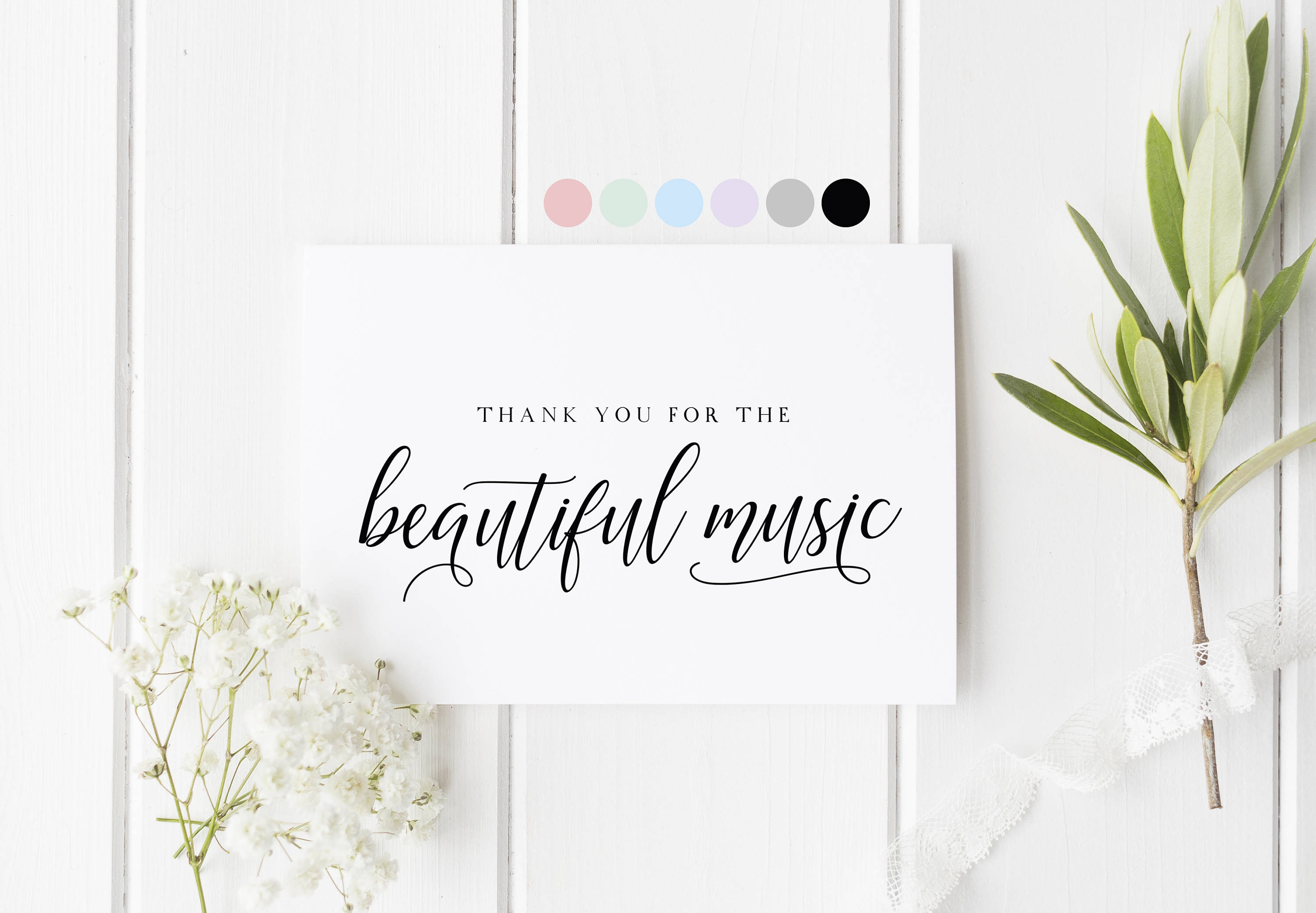 Wedding Singer Card Thank You DJ Wedding Band Thank You | Etsy