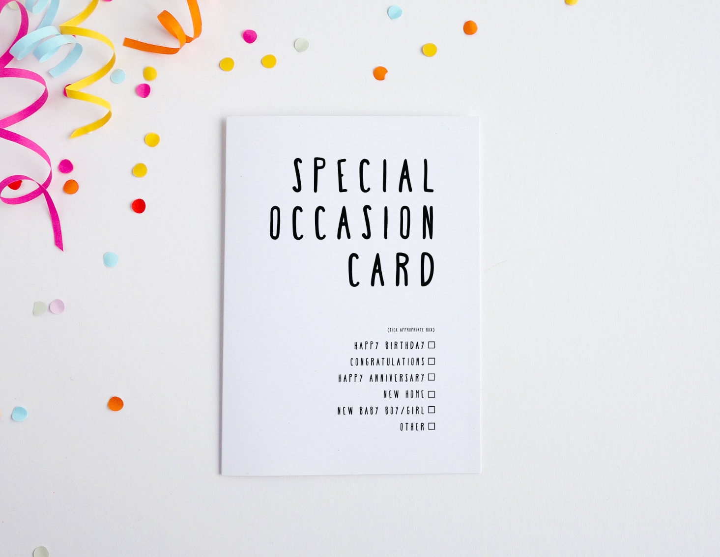 Funny Birthday Card, Special Occasion Tick Box Card, Funny Birthday for ...