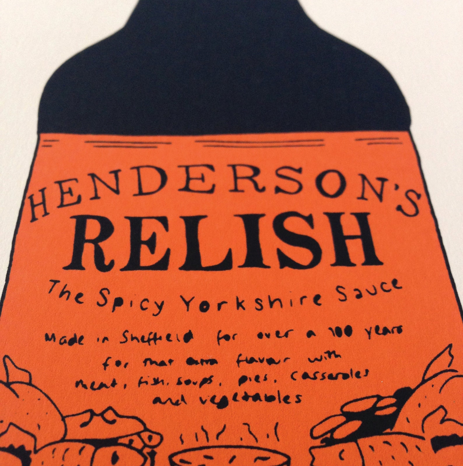 Henderson's Relish Art Print Taste of Sheffield A4 Poster, South ...