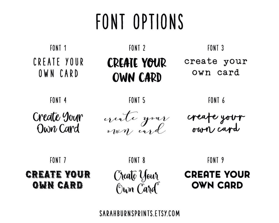 Create Your Own Card, Personalised Card, Custom Birthday Card, Custom ...