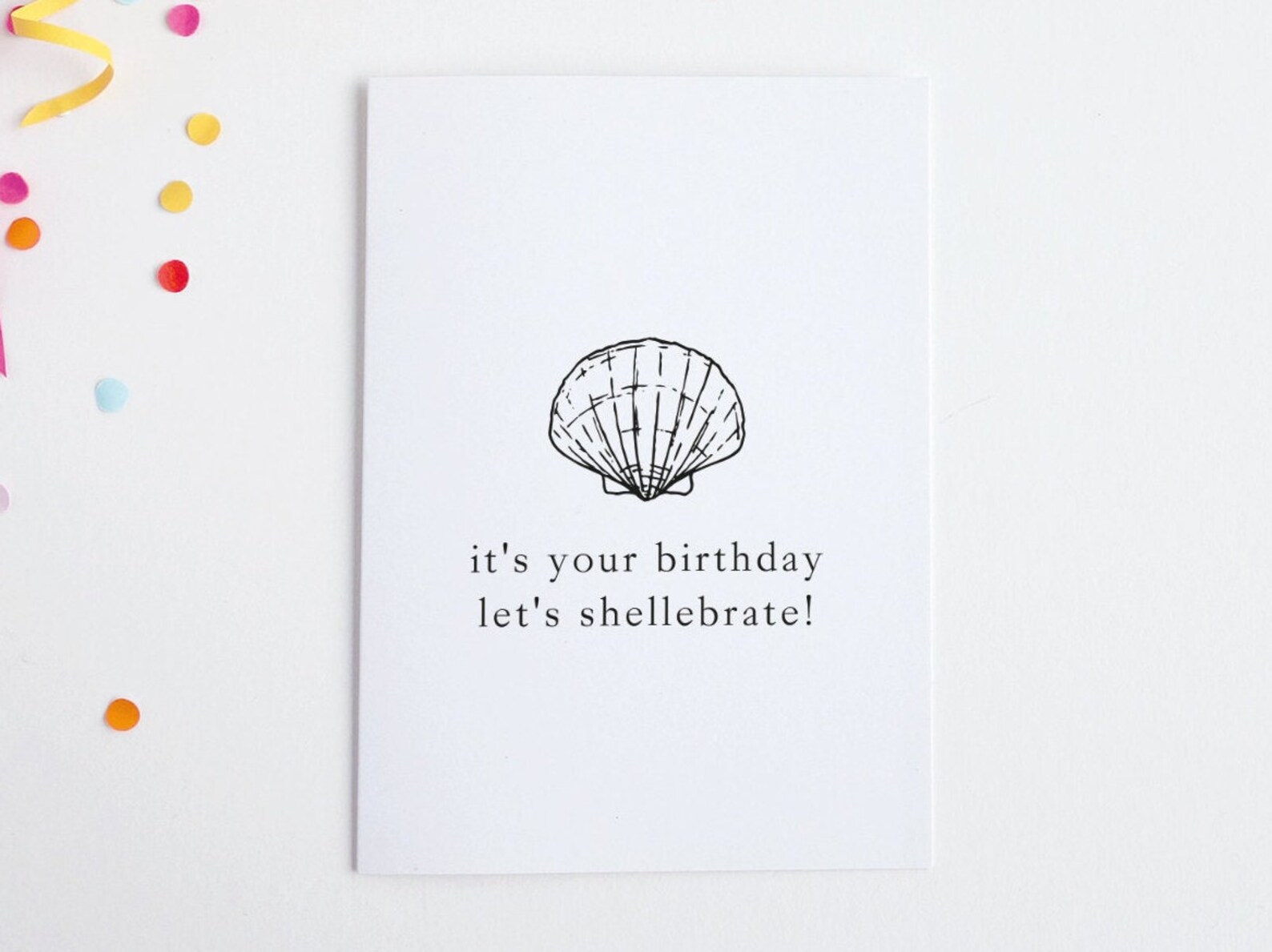 Funny Birthday Card Pun Birthday Card Shellebrate Your | Etsy