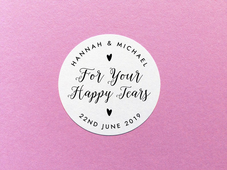 Personalised Happy Tears Sticker for Your Happy Tears | Etsy