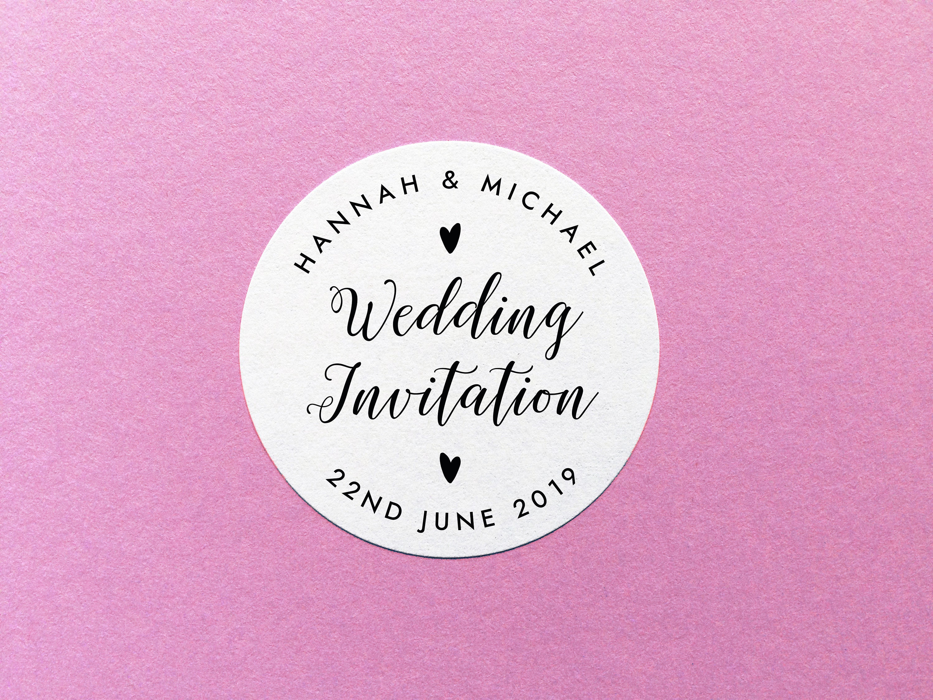 Wedding Invitation Sticker, Wedding Mail Sticker, Wedding Invite Label ...