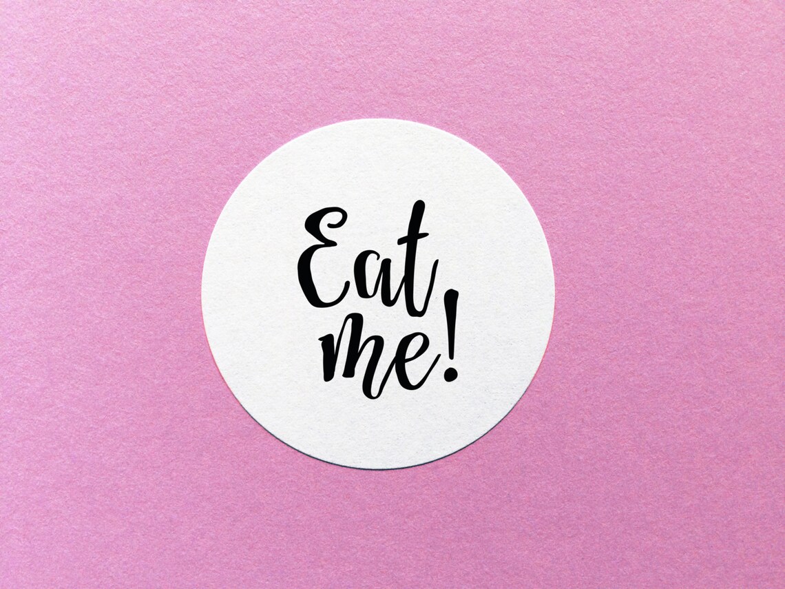 Eat Me Labels Wedding Favor Stickers Party Favor Stickers | Etsy