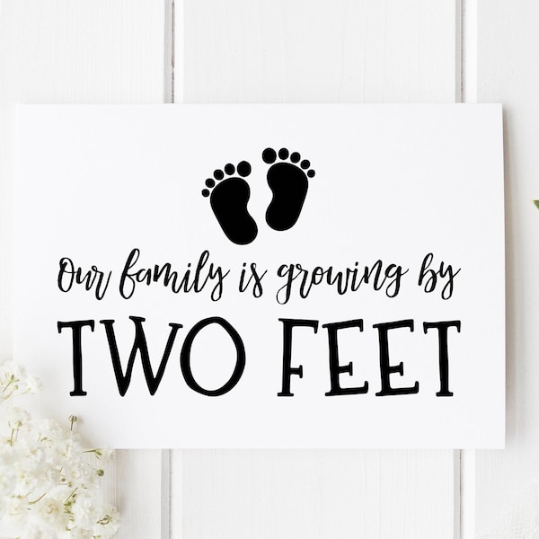Our Family is Growing by Two Feet - Etsy