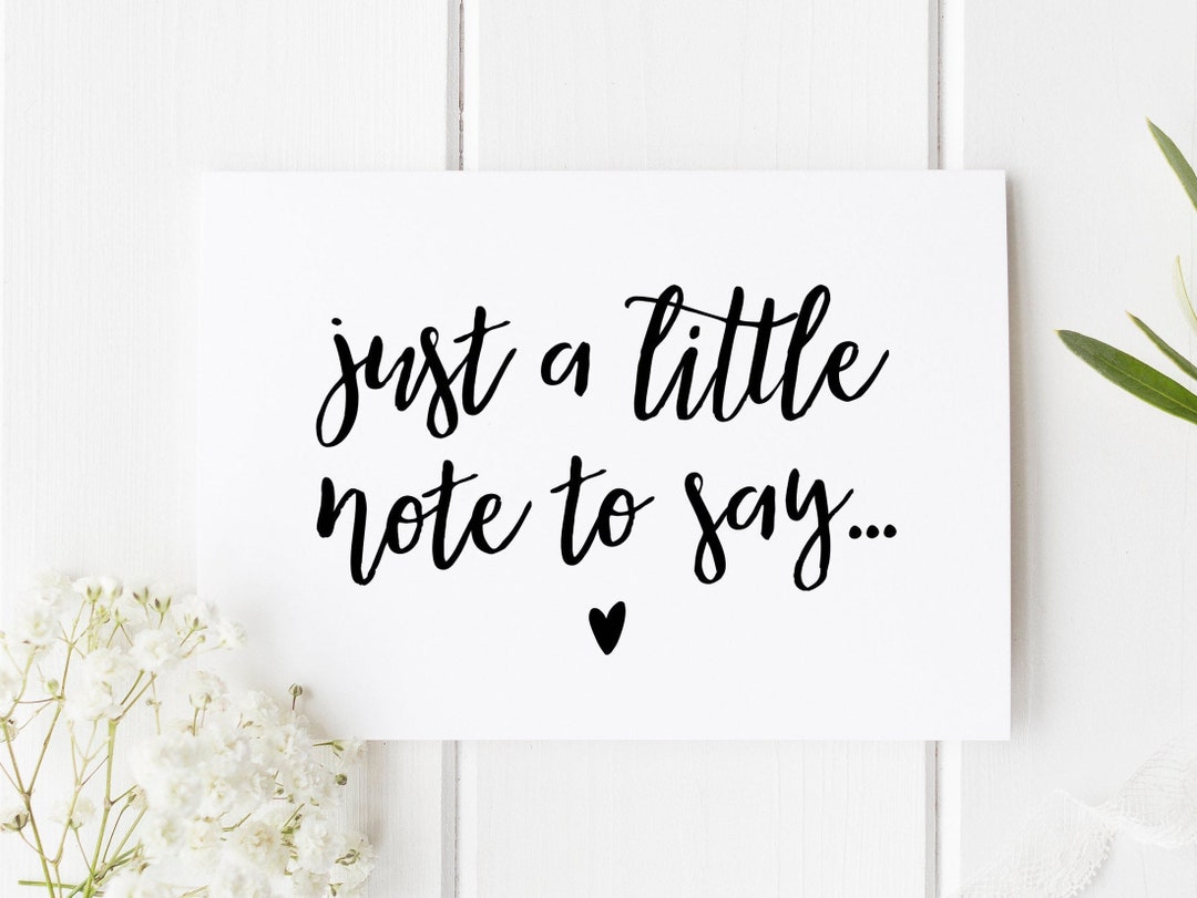 Pregnancy Announcement Card, Just A Little Note to Say, A Baby is on ...