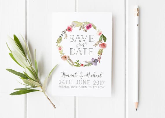 Summer Save Our Date Card Summer Save The Date Pretty | Etsy