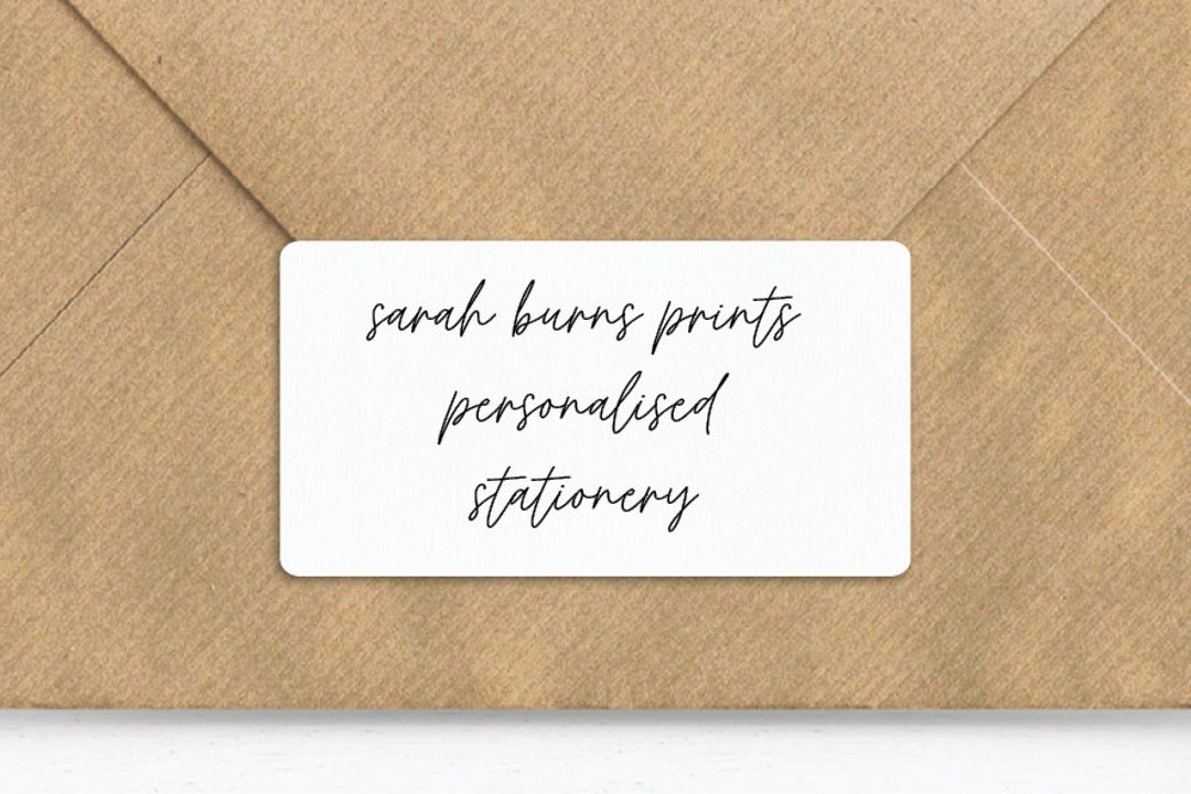 Custom Any Text Label, Script Font Labels, Custom Business Stickers ...