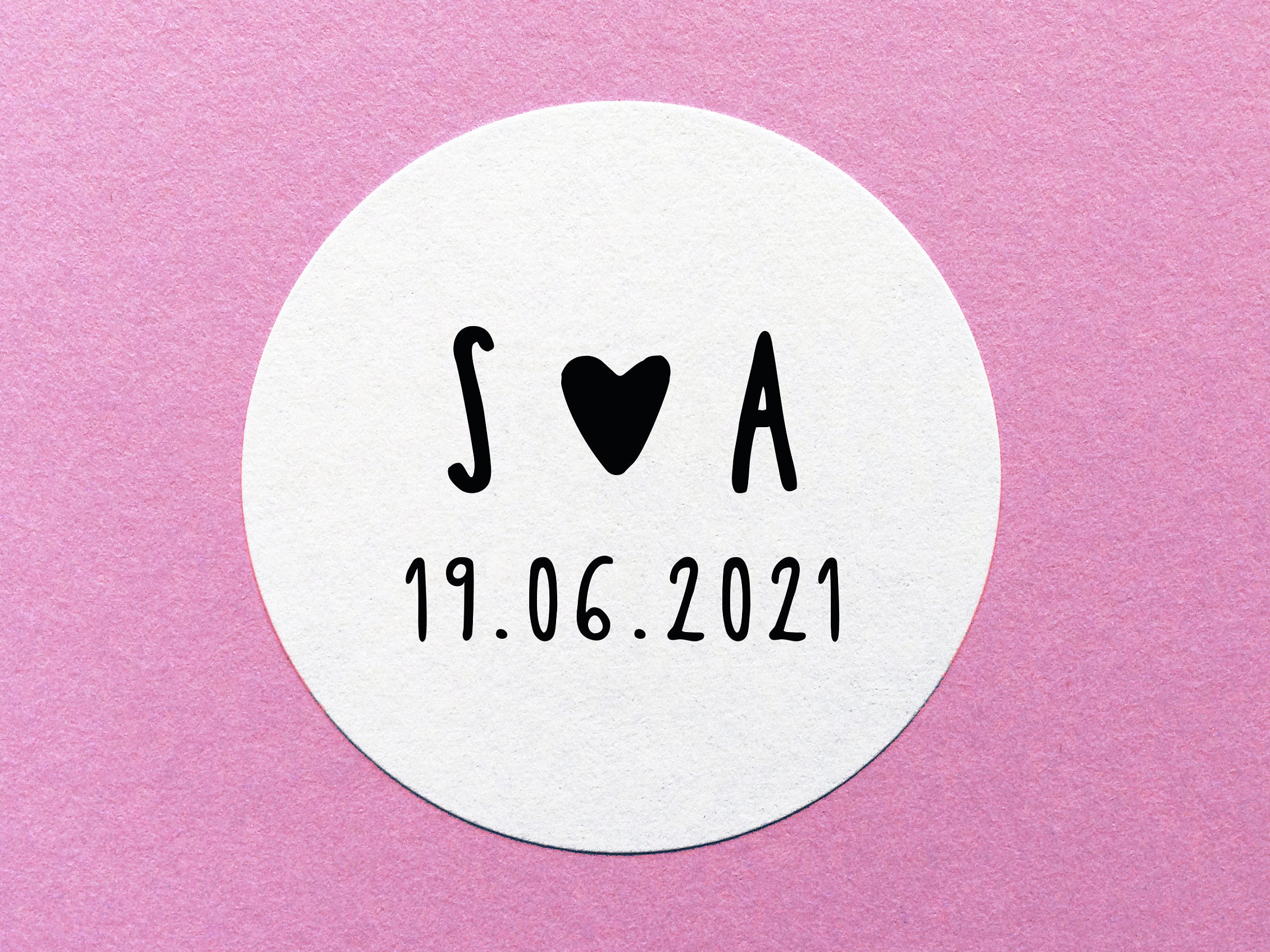 Wedding Sticker Save The Date Sticker Initials Wedding | Etsy