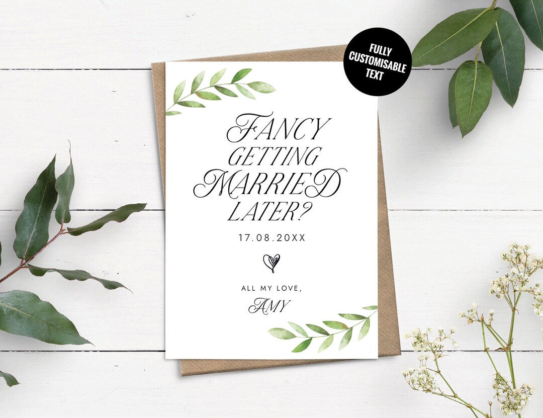 Fancy Getting Married Later Card, Wedding Day Card for Groom, Card for ...